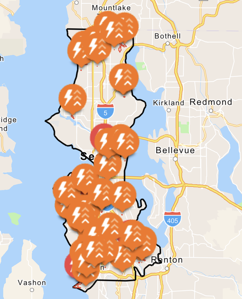 UPDATE: Spotty power outages follow overnight winds; More continue today | Westside Seattle